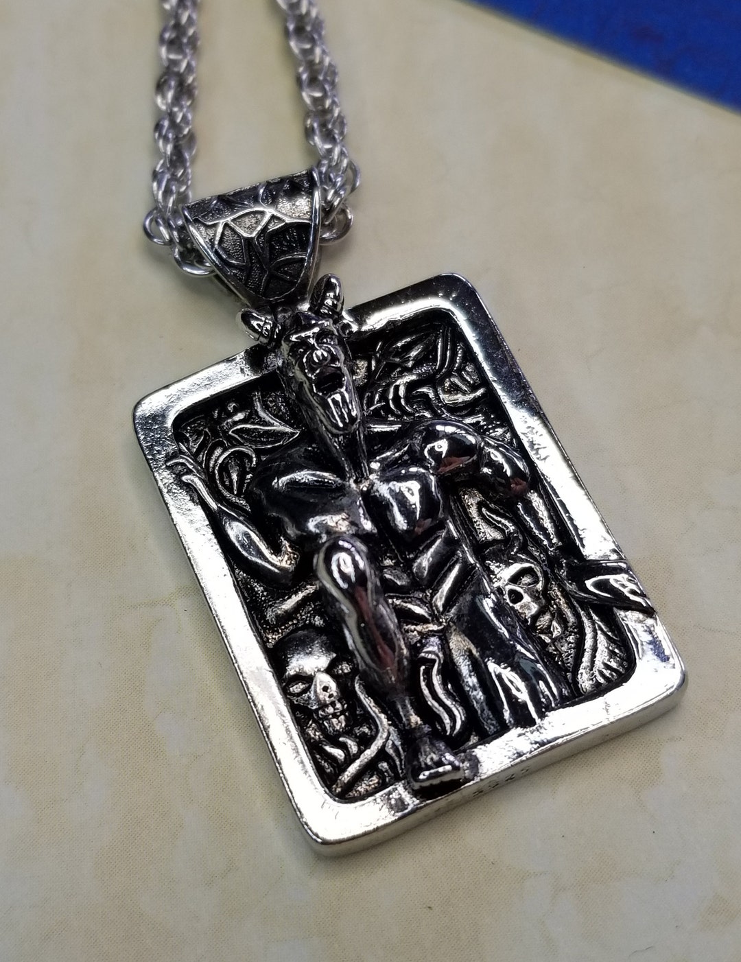 3D Mythical Figure Stainless Steel Pendant - Etsy
