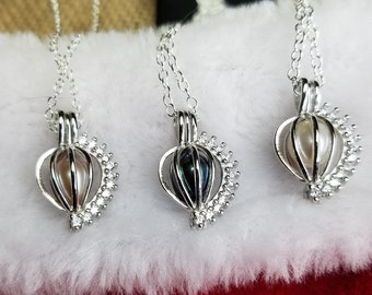 Sterling Silver Pearl Cage - Etsy