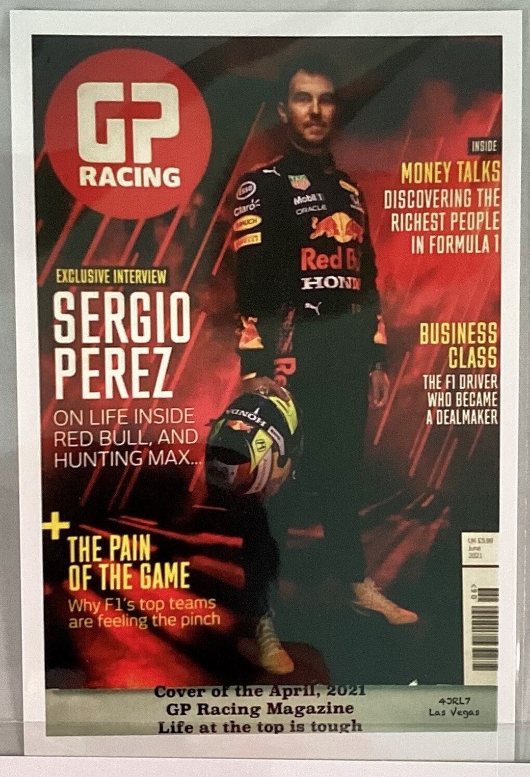 Sergio checo Perez 11, Red Bull F1 Racing Team on the Cover of April ...