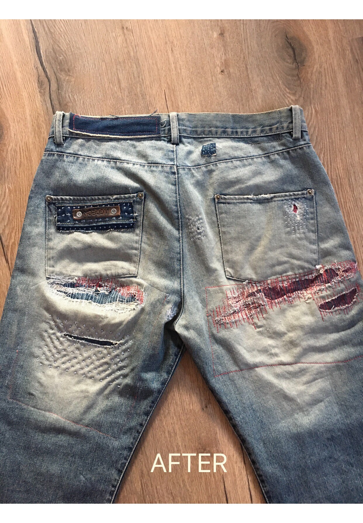 Custom Mend Boro Sashiko Jeans - Etsy