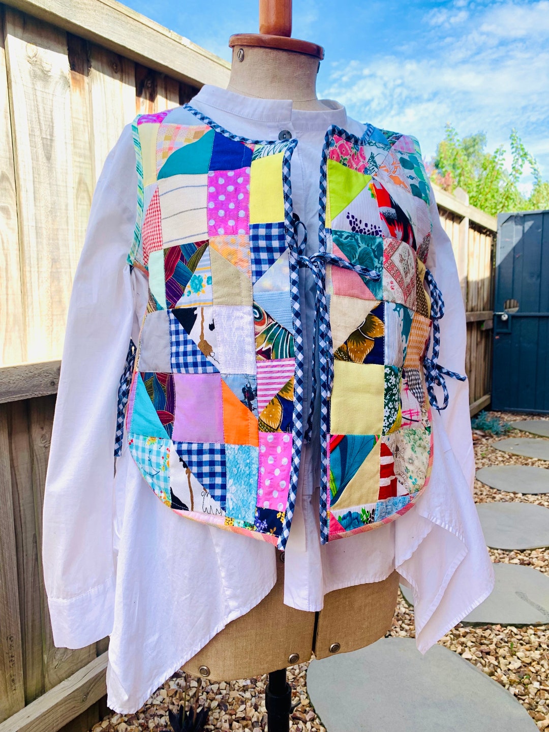 Reversible Vintage Patchwork Quilt Vest one Size - Etsy