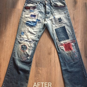Custom Mending on Your Favourite Jeans! - Etsy