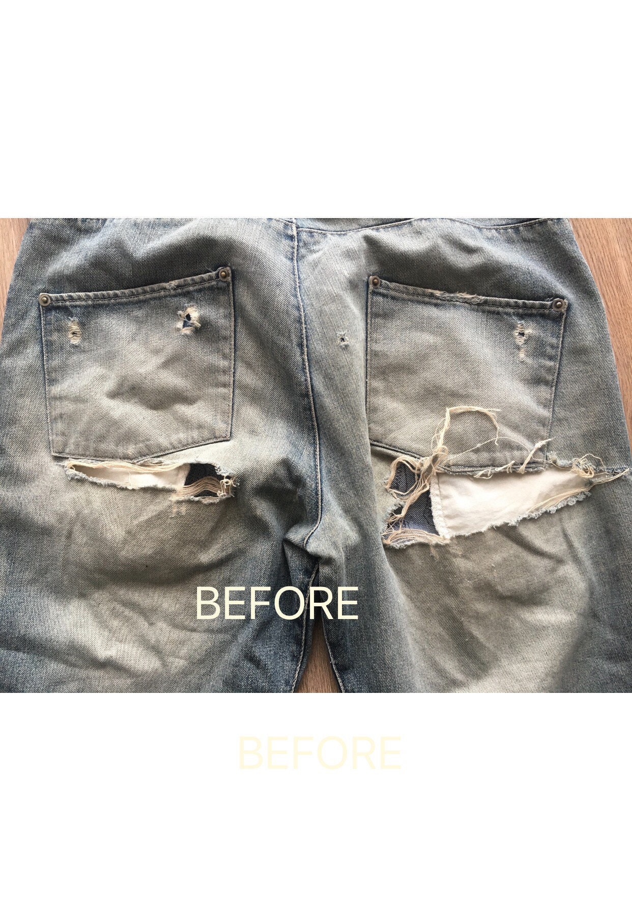 Custom Mending on Your Favourite Jeans! - Etsy