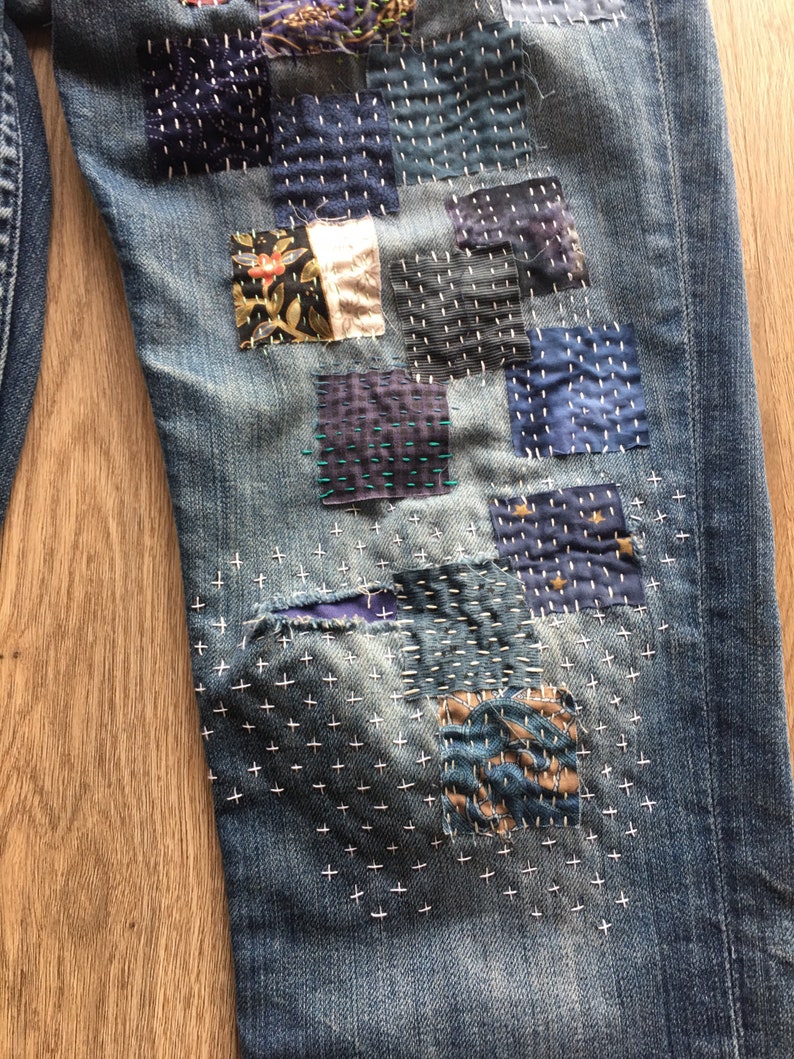 Custom Mend Boro Sashiko Jeans - Etsy