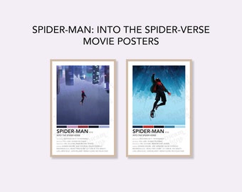 Spider-man: Into the Spider-verse Movie Barcode Poster - Etsy