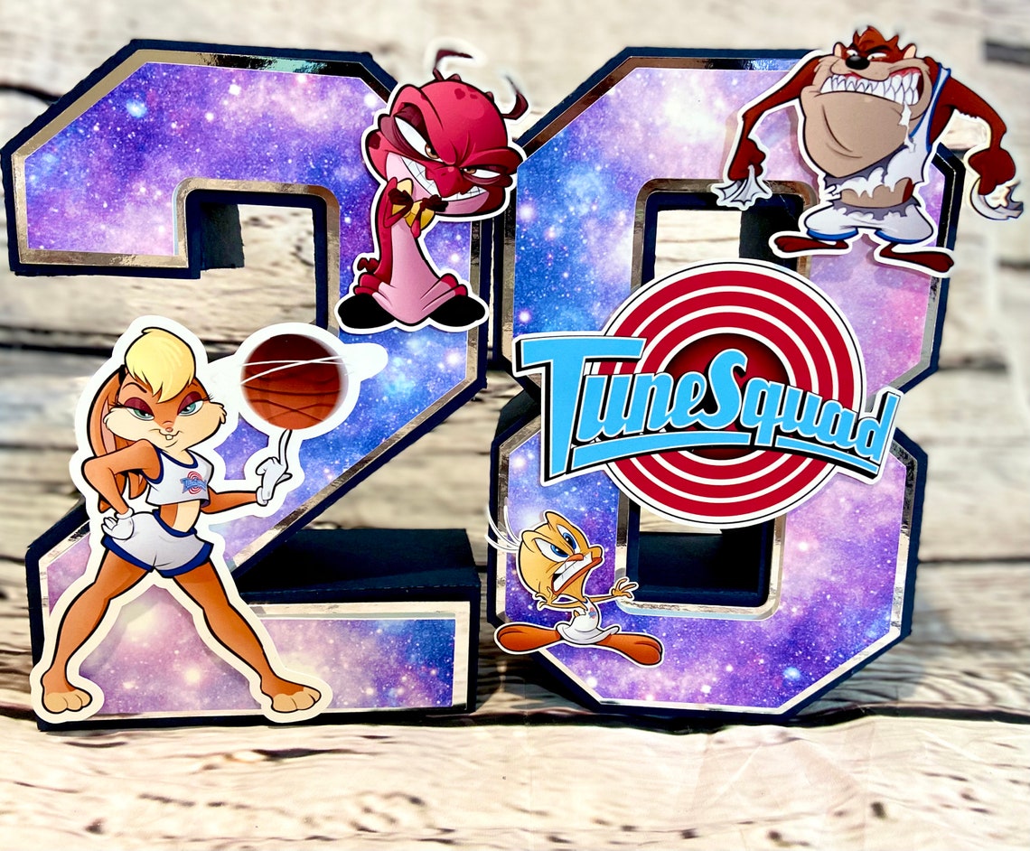Space Jam 3D Letters Party Decorations Space Jam Birthday | Etsy