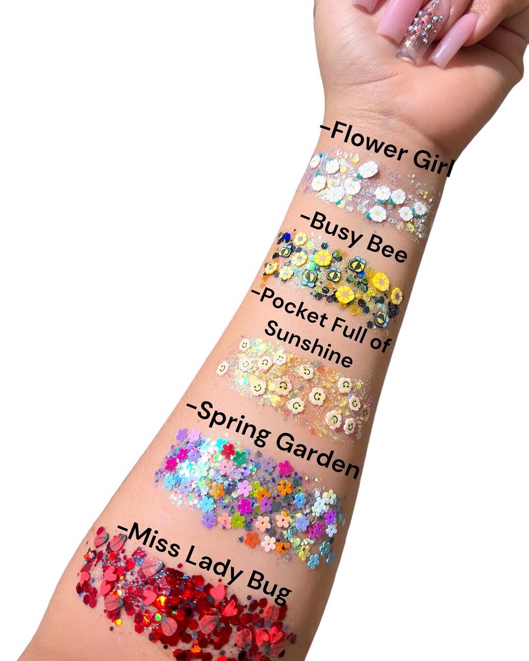 Spring Break Spring Hairstyles Spring Hair Accessories Glitter Gel - Etsy