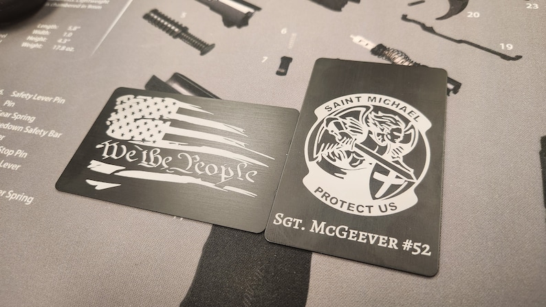 Personalized Metal Miranda Rights Card for Police Officers - Thick Best ...
