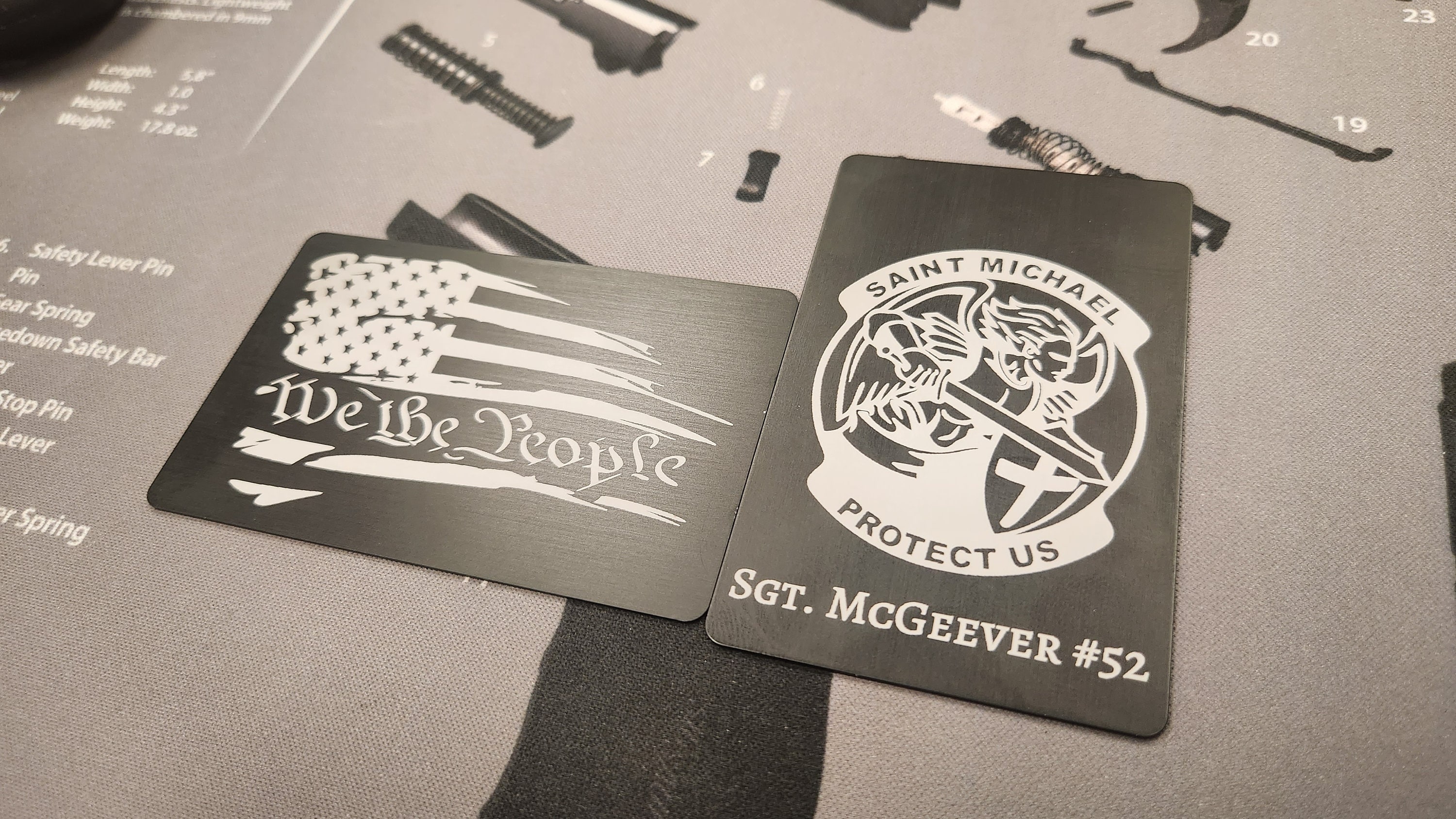 Personalized Metal Miranda Rights Card for Police Officers - Thick Best ...