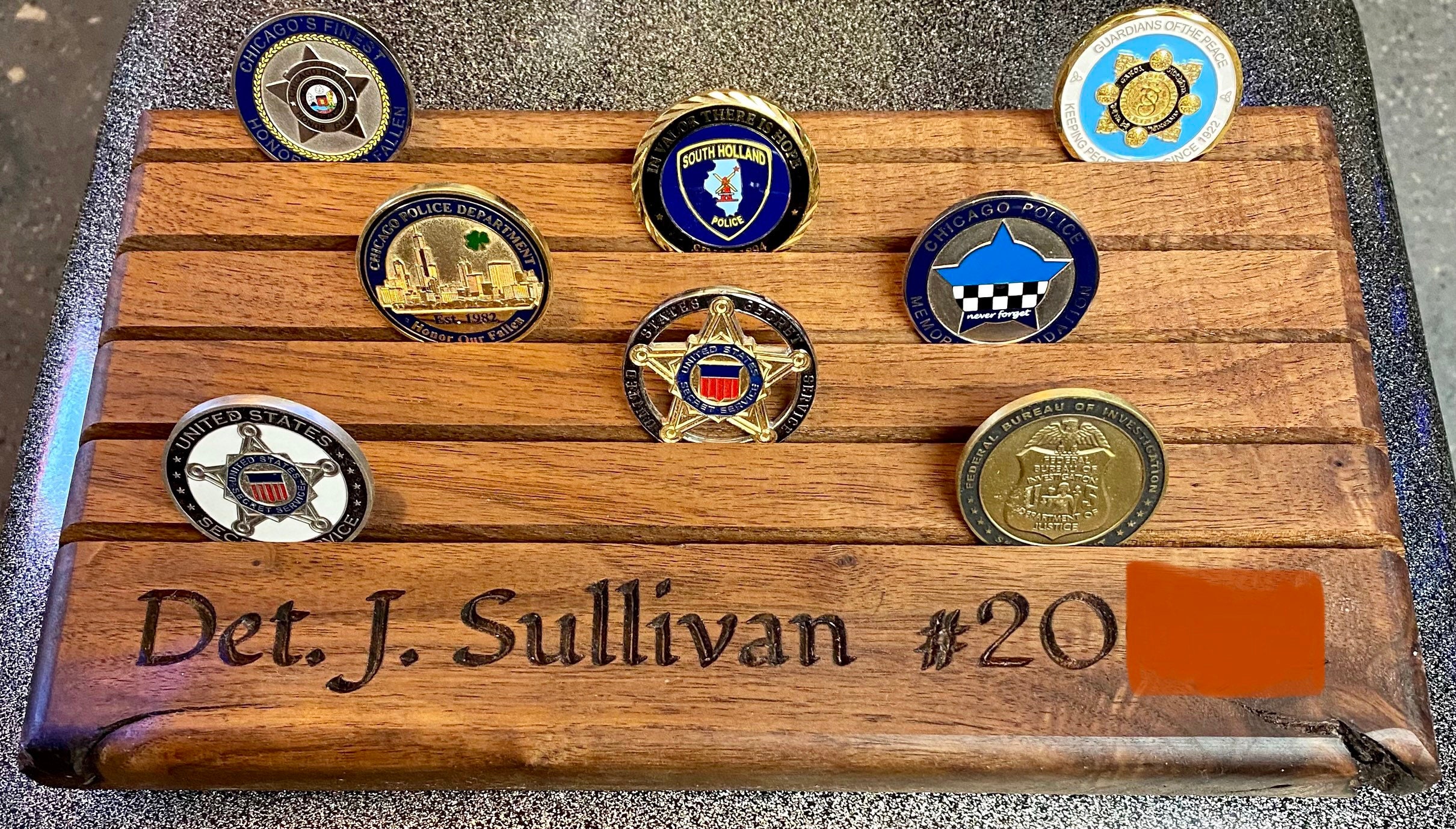 Custom Walnut Challenge Coin Display - Etsy