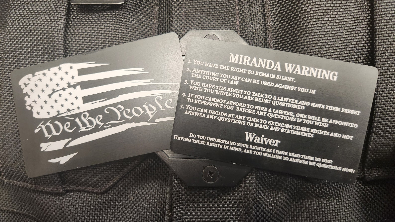 Personalized Metal Miranda Rights Card Thick Best Quality - Etsy