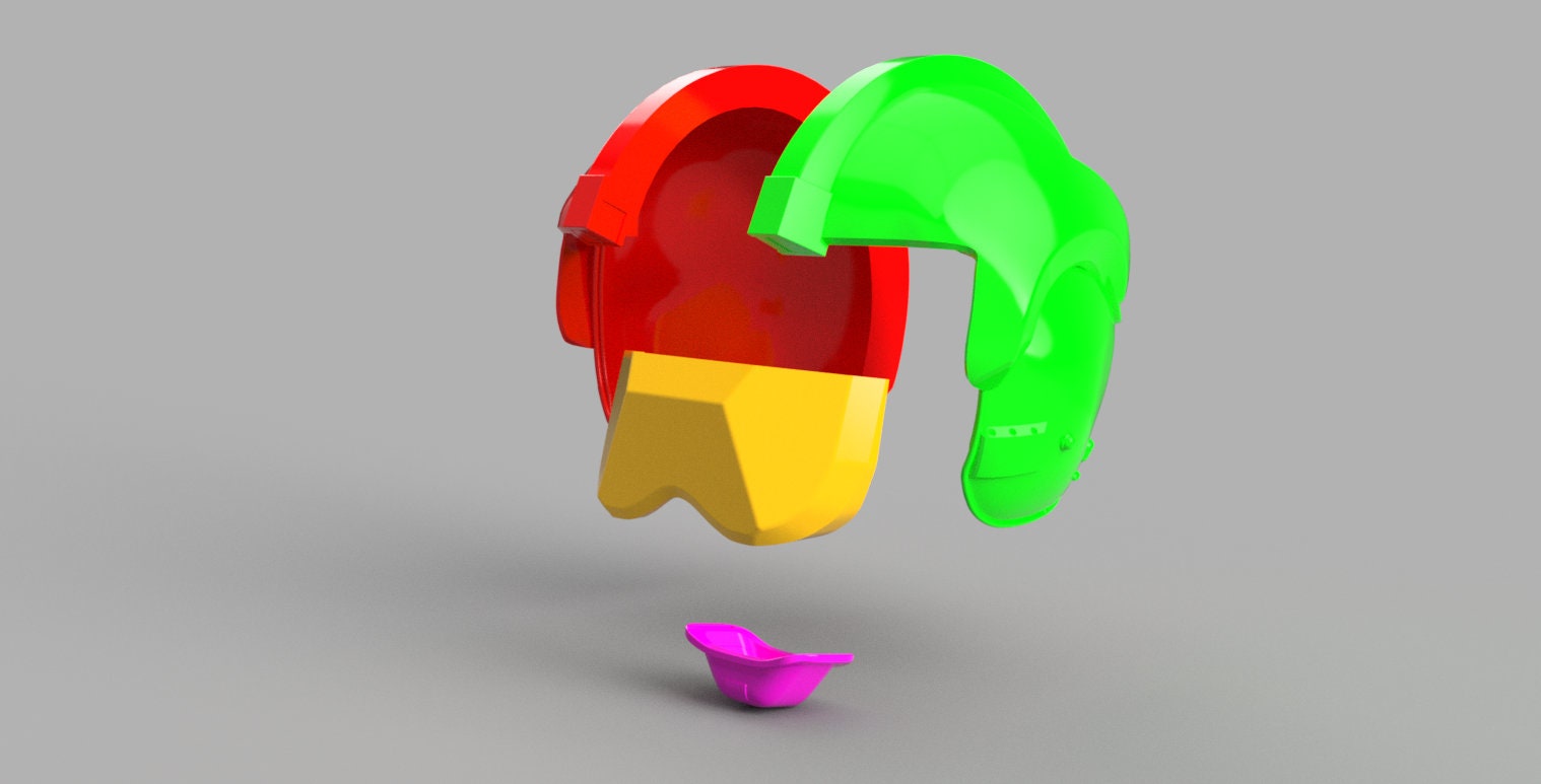 Luke Skywalker Rebel Pilot Helmet red Five Stl downlad - Etsy