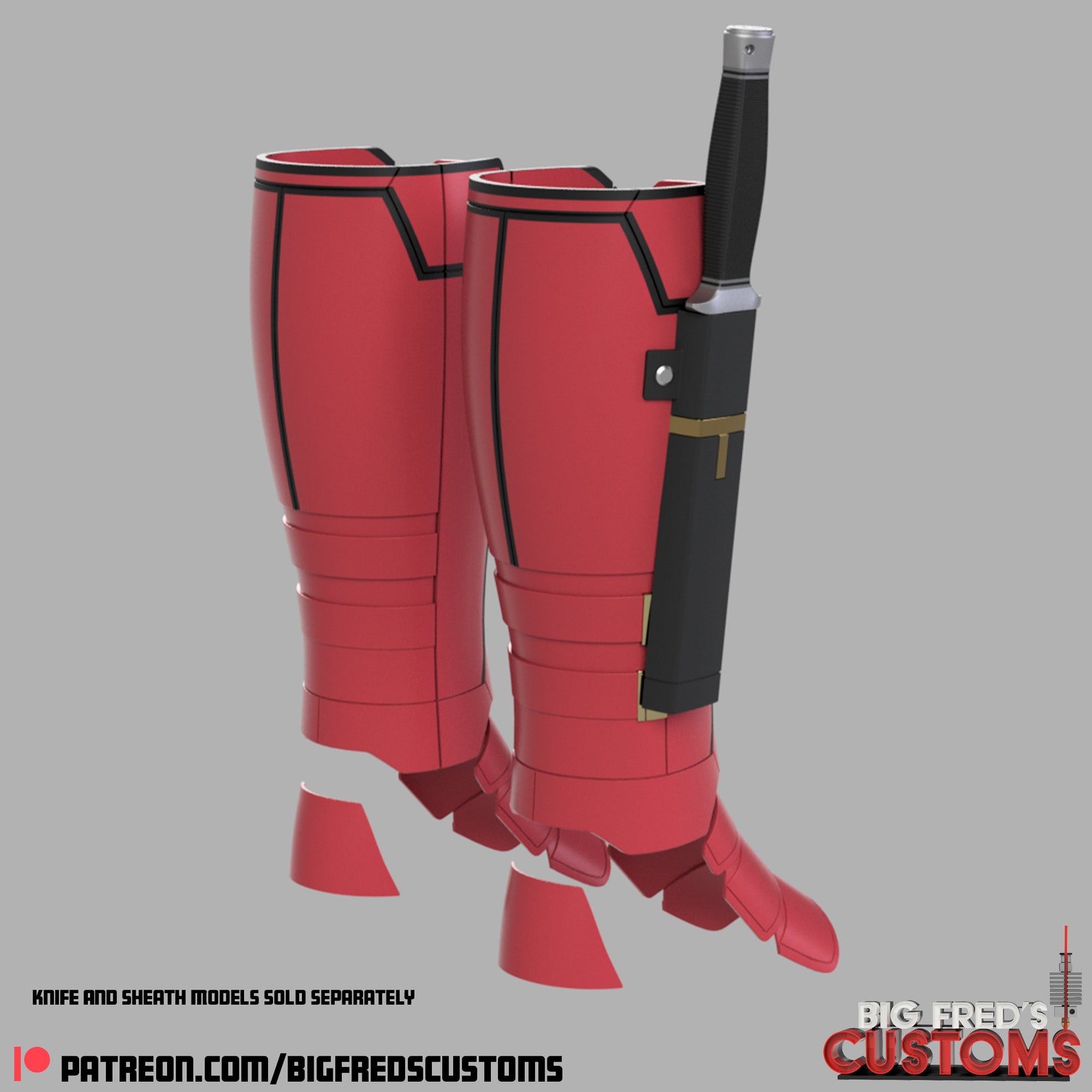 Deadpool Shin Guards (deadpool and Wolverine) STL (download) - Etsy