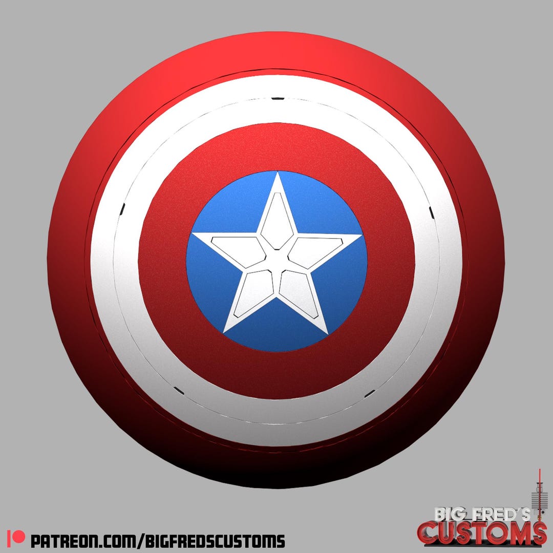 Captain America Shield (MCU) Stl File (download) - Etsy