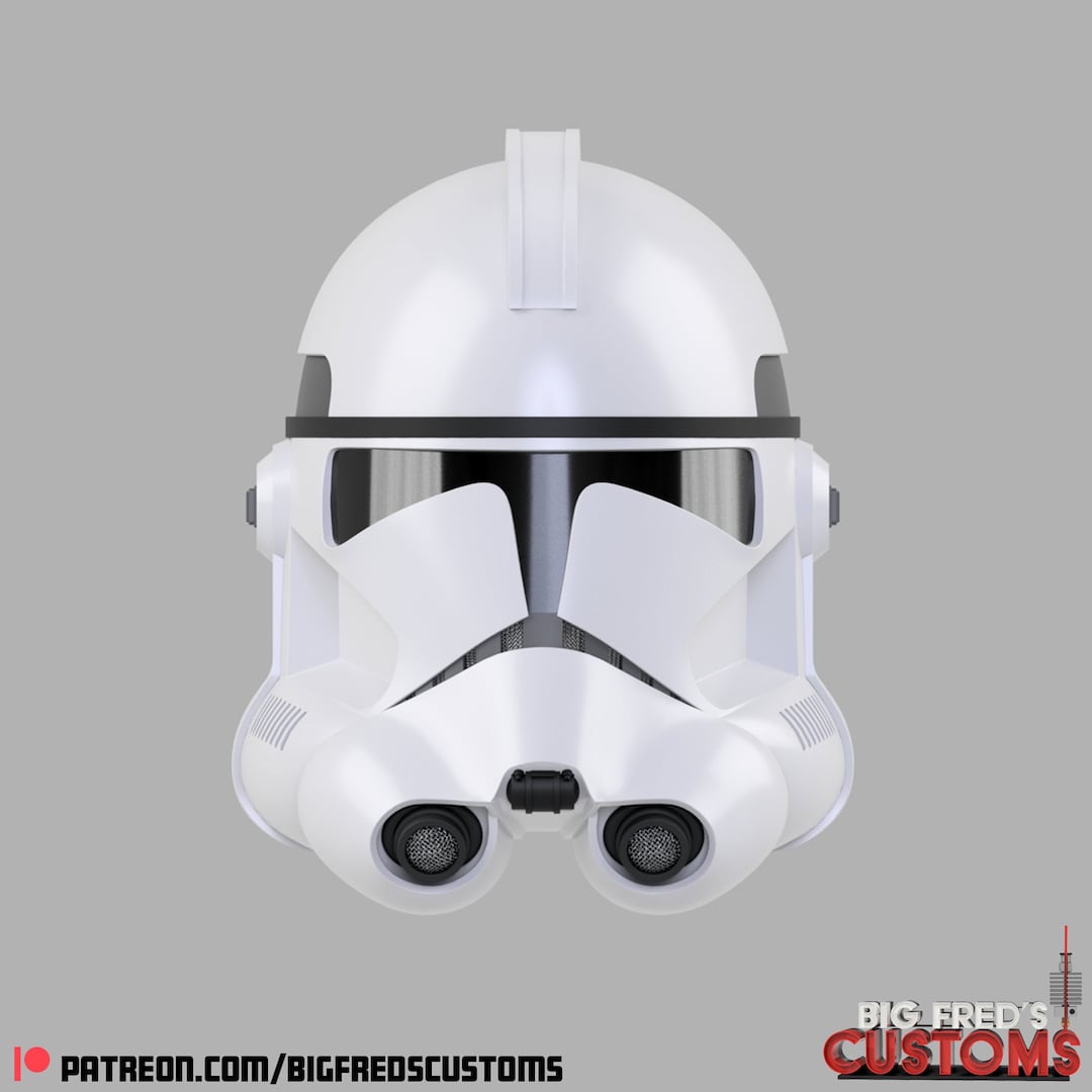 Phase 2 Clone Helmet (live Action, Kenobi, Mando) Stl (download) - Etsy