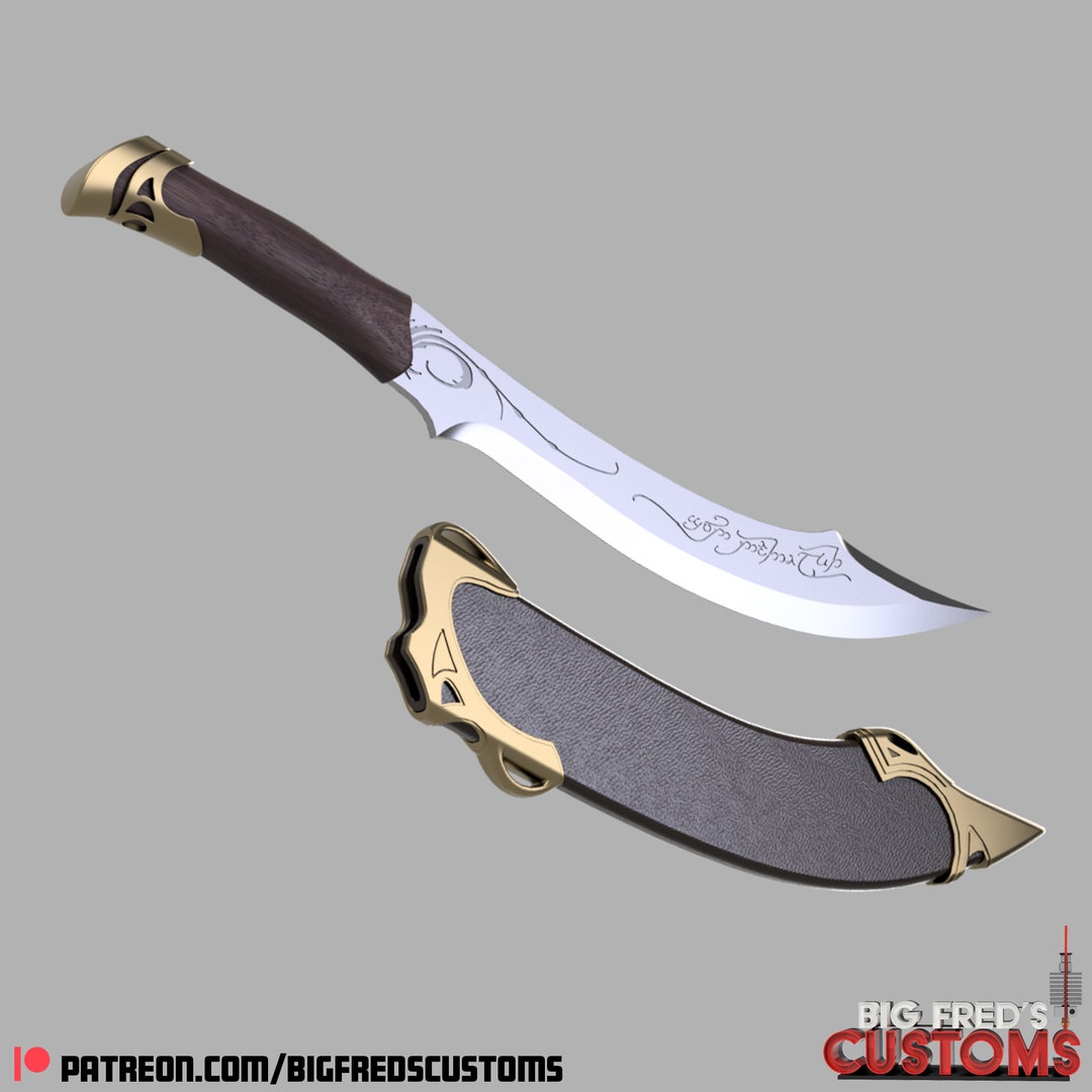 Aragorn's Elven Hunting Knife (the Lord of the Rings) STL (download) - Etsy