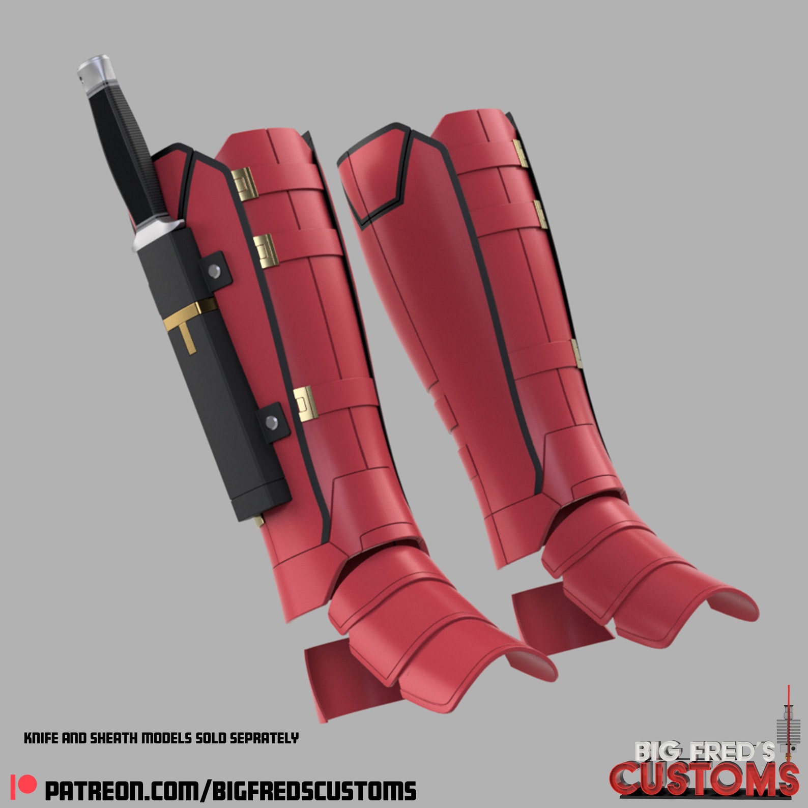 Deadpool Shin Guards (deadpool and Wolverine) STL (download) - Etsy