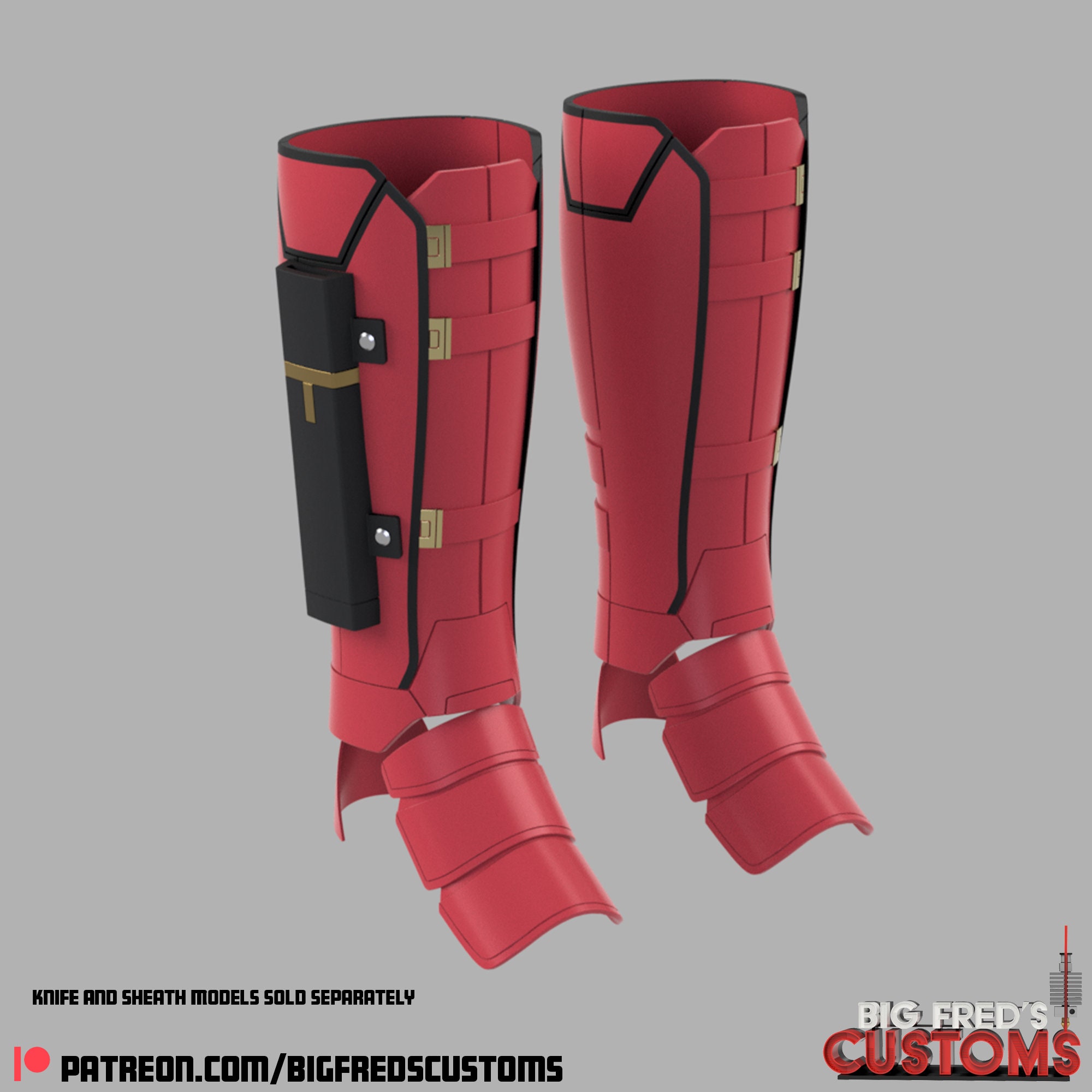 Deadpool Shin Guards (deadpool and Wolverine) STL (download) - Etsy