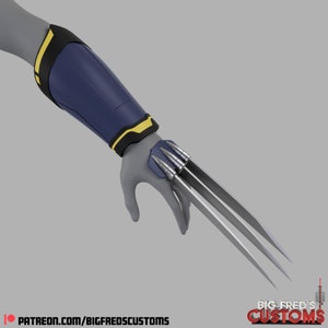DP3 Wolverine Gauntlets and Claws STL download - Etsy