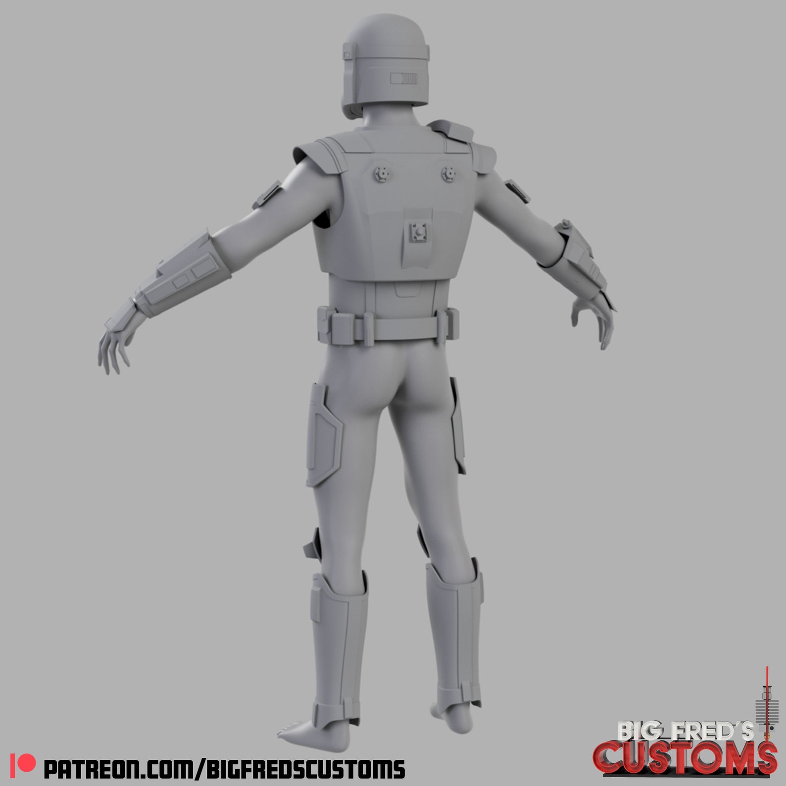 Imperial Super Commando Armor Set (beskar Stormtrooper) Stl (download ...