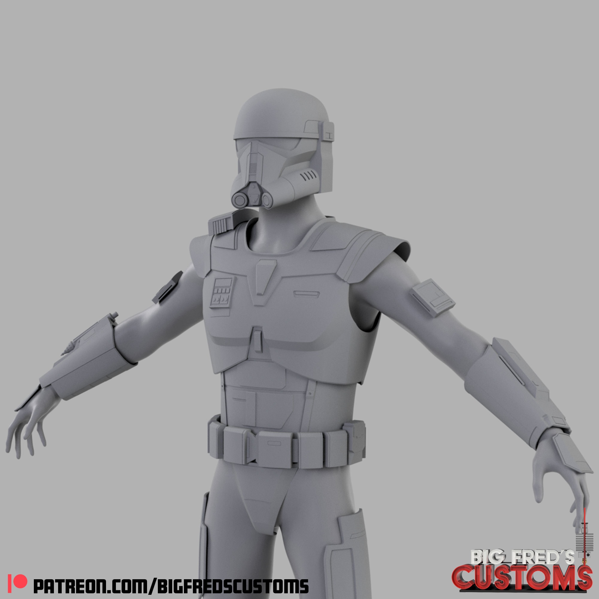 Imperial Super Commando Armor Set (beskar Stormtrooper) Stl (download ...