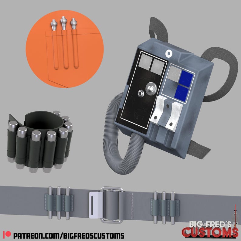 Rebel Pilot Chest Box and Accessories (A New Hope) STL File (download ...