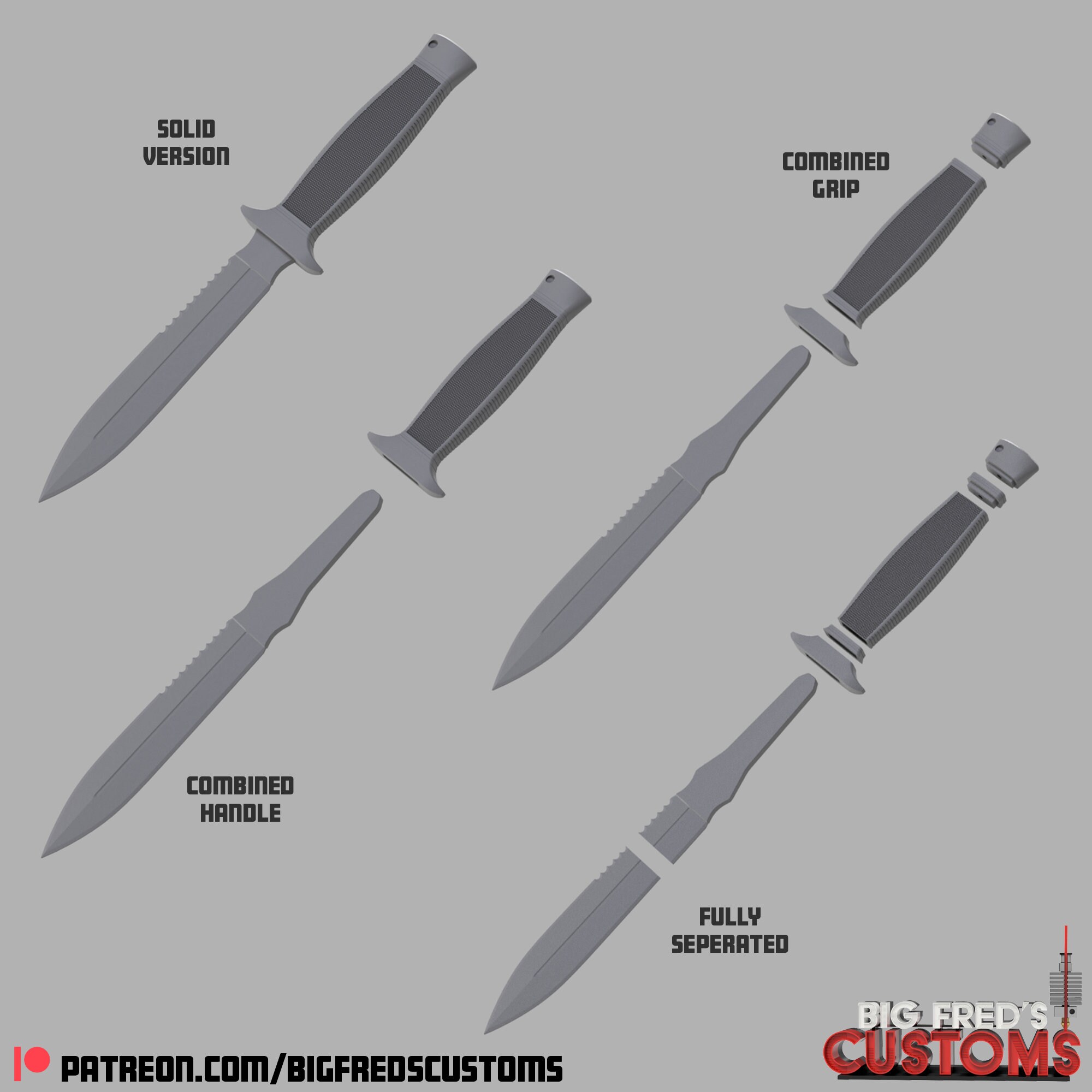 Deadpool Leg Knife (deadpool 3) STL (download) - Etsy