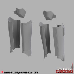 Imperial Super Commando Shin/ Knee Armor (beskar Stormtrooper) Stl ...