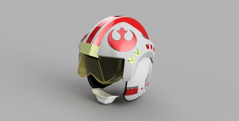 Luke Skywalker Rebel Pilot Helmet red Five Stl downlad - Etsy