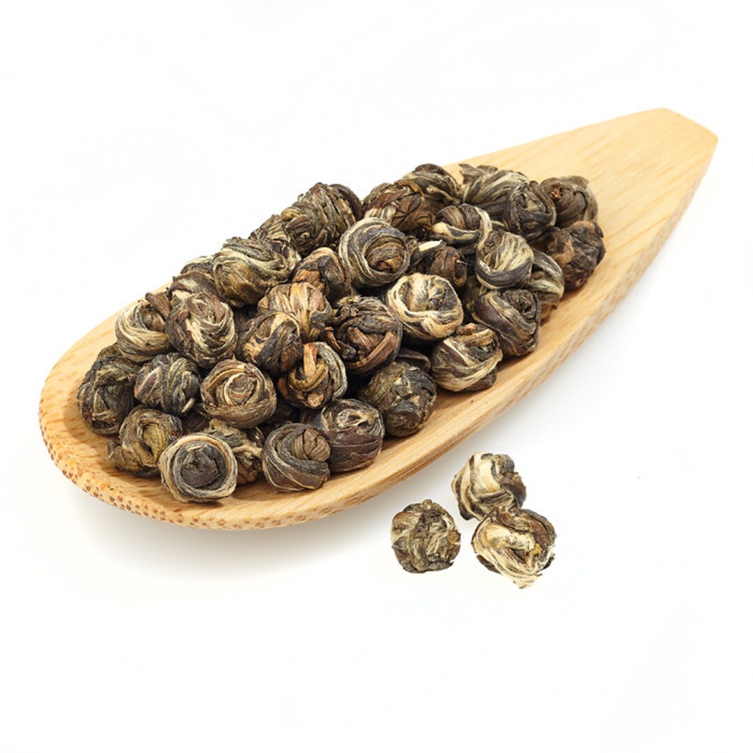 Dragon Pearls Jasmine Green Tea: Hand-rolled Loose Leaf Tea - Etsy