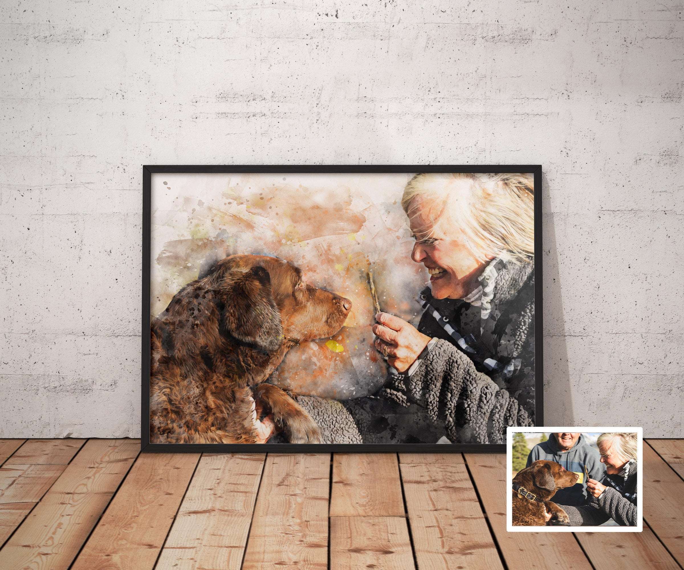 Custom Portrait Gift Wedding Day Gift Portrait From Photo | Etsy