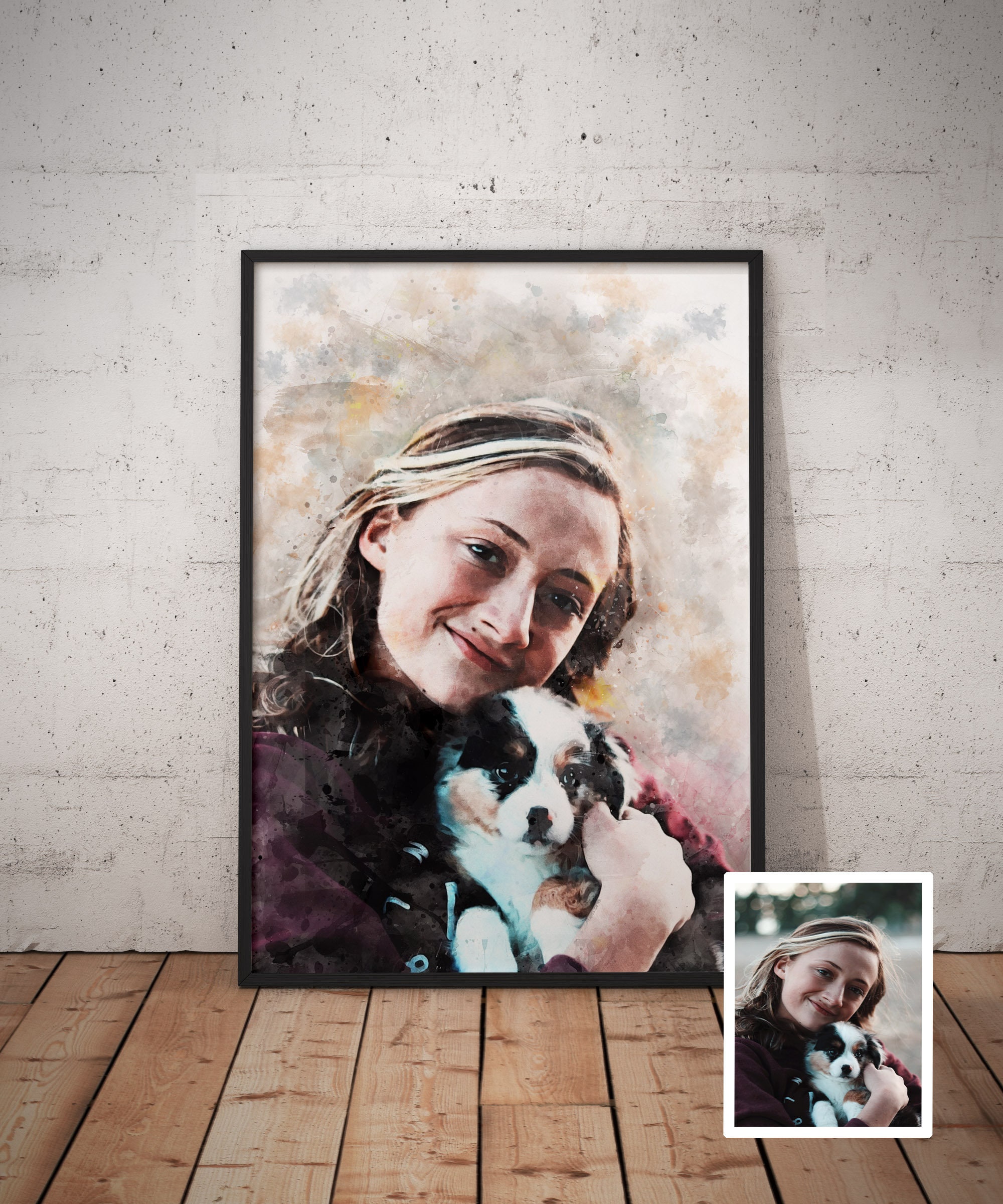 Custom Portrait Gift Wedding Day Gift Portrait From Photo | Etsy