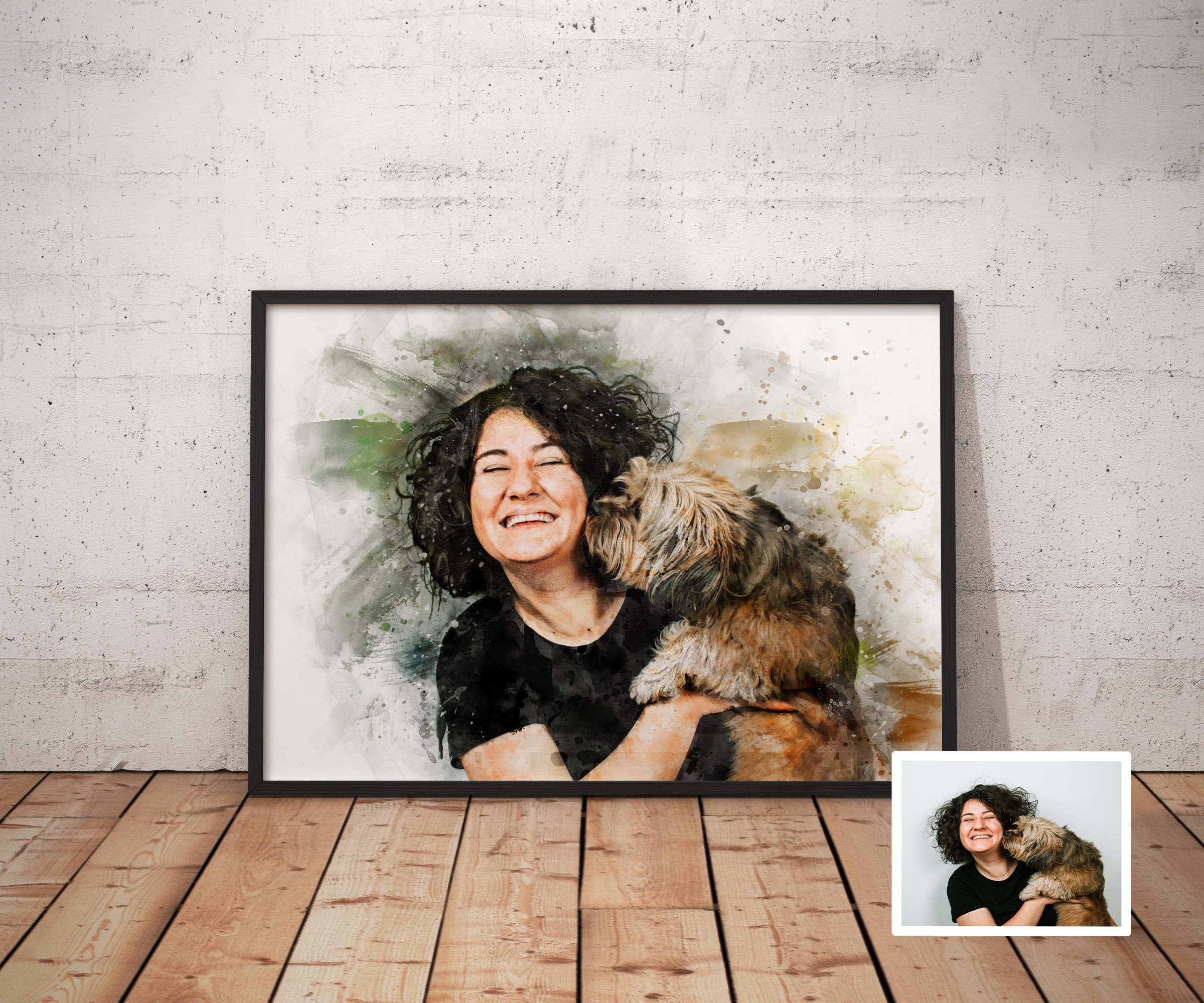 Custom Portrait Gift Wedding Day Gift Portrait From Photo - Etsy UK