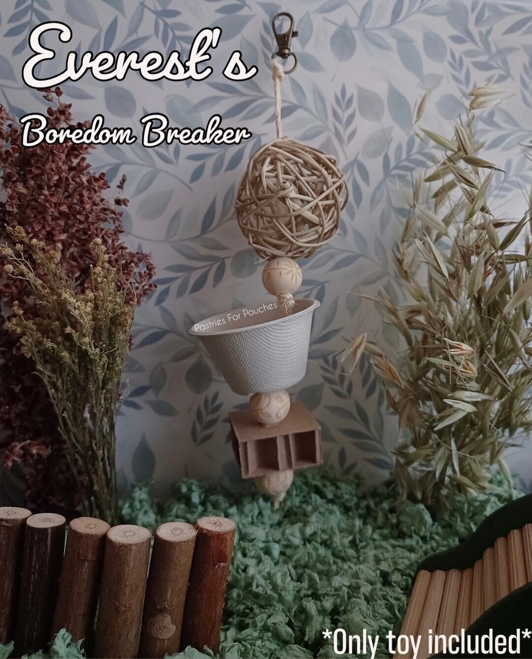 Everest's Natural Forager Hanging Toy for Hamsters, Gerbils, Mice ...