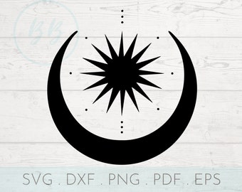 Simple Sunset Cut File Printable Svg Dxf Png Pdf Eps Silhouette Cricut ...