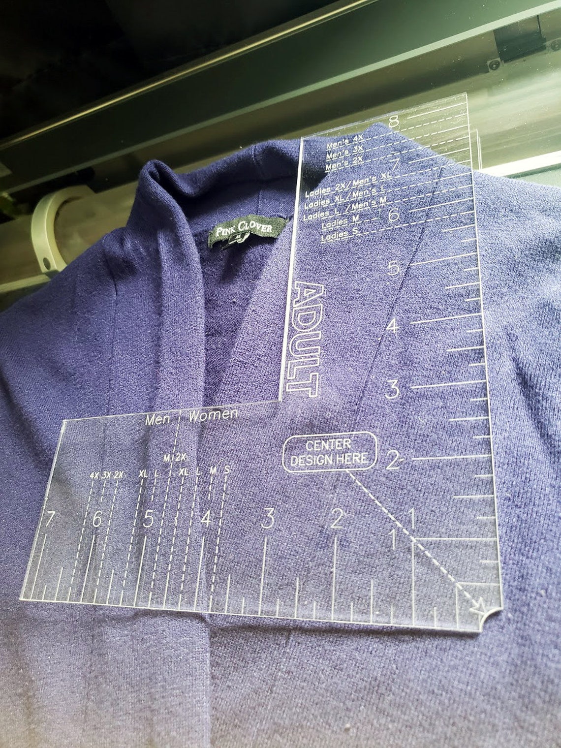 Shirt Pocket Placement Ruler T-Shirt Chest Alignment Tool | Etsy