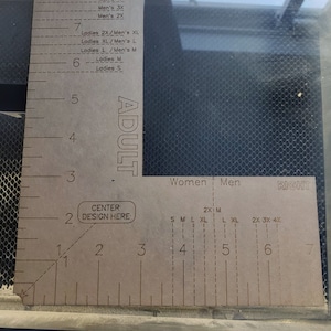 Shirt Pocket Placement Ruler, T-shirt Chest Alignment Tool, Tshirt ...