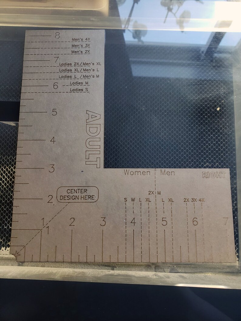 Shirt Pocket Placement Ruler, T-shirt Chest Alignment Tool, Tshirt ...