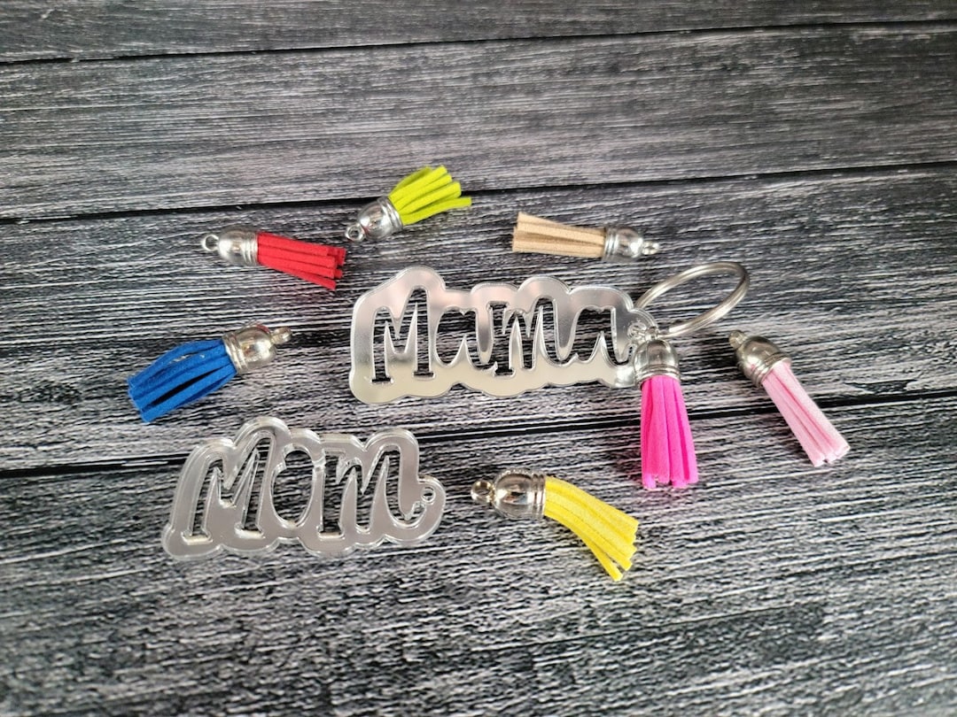 Custom Mother's Day Keychain, Personalized Mom Acrylic Keychain, Mama ...