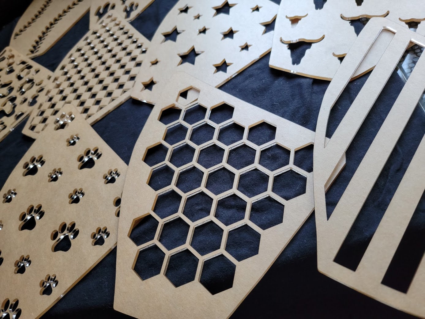 Acrylic Bleaching Stencil Sleeve T-Shirt Template Stars Craft Supplies ...