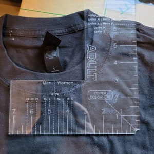 Shirt Pocket Placement Ruler, T-shirt Chest Alignment Tool, Tshirt ...