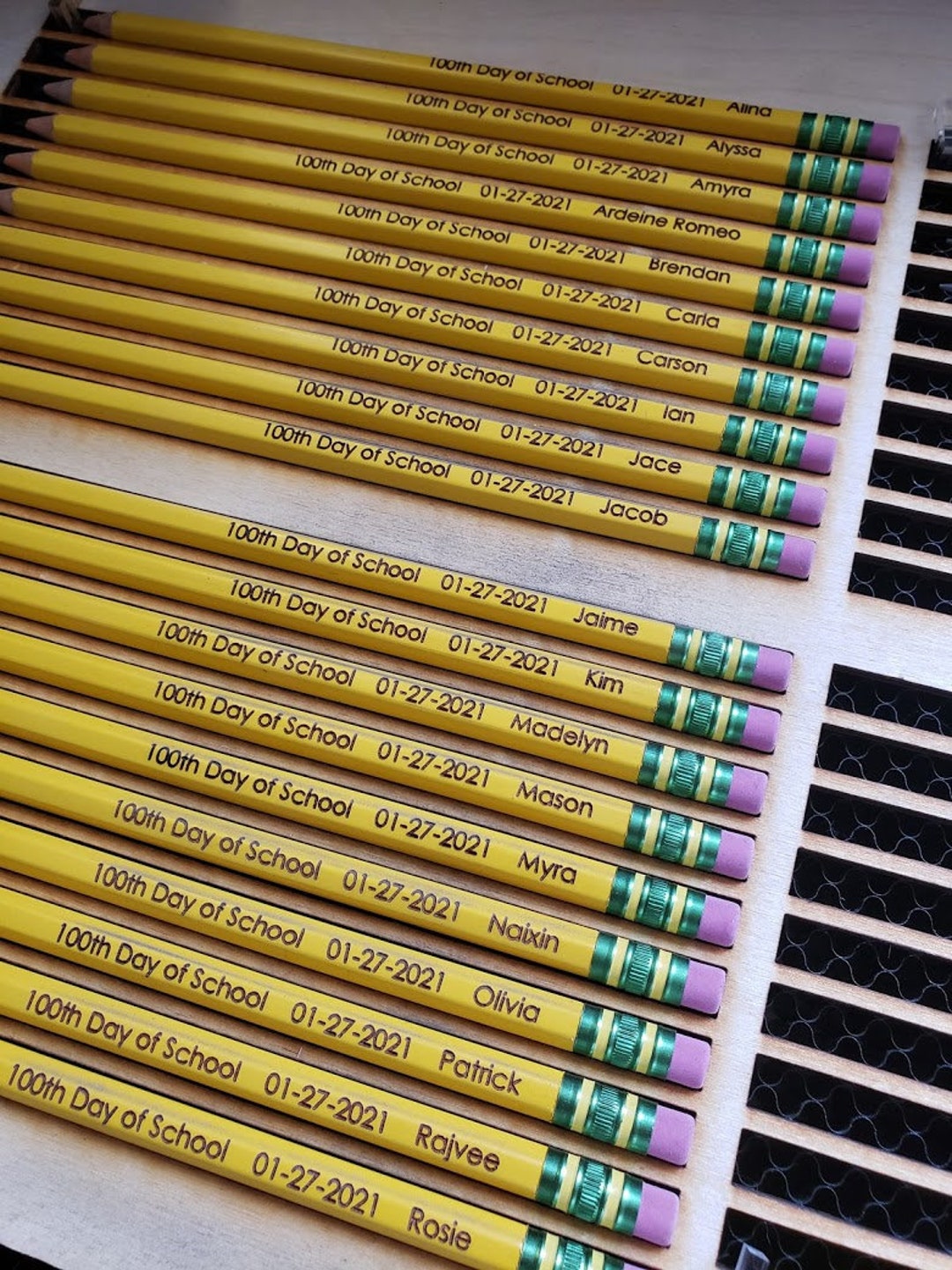 Personalized Engraved Pencil, Custom Ticonderoga #2 Pencils, School ...