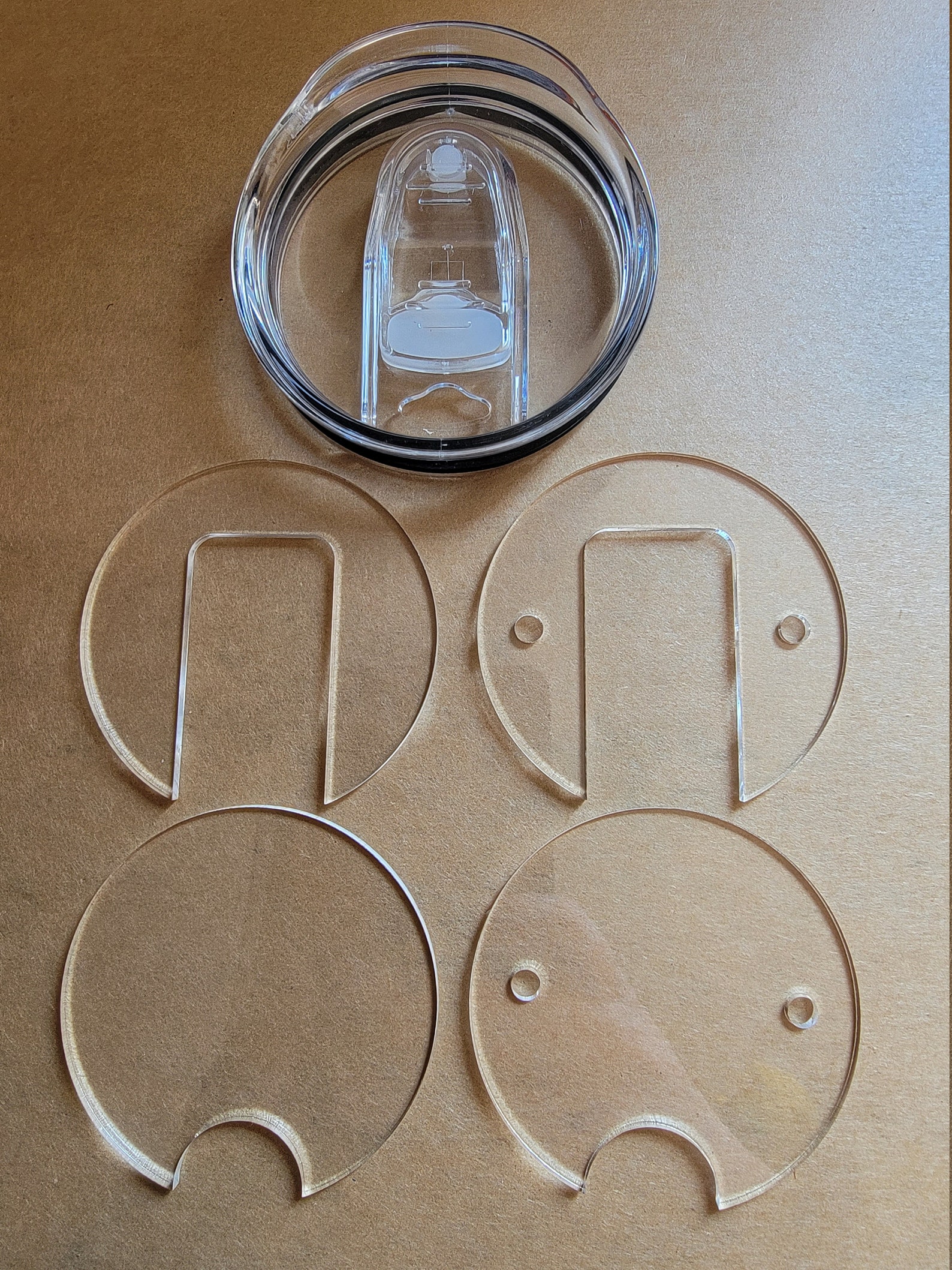 Wholesale Acrylic Tumbler Topper Removable Mason Jar Insert | Etsy