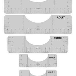 Digital T-shirt Ruler Bundle File, Shirt Alignment Tool SVG, Craft ...
