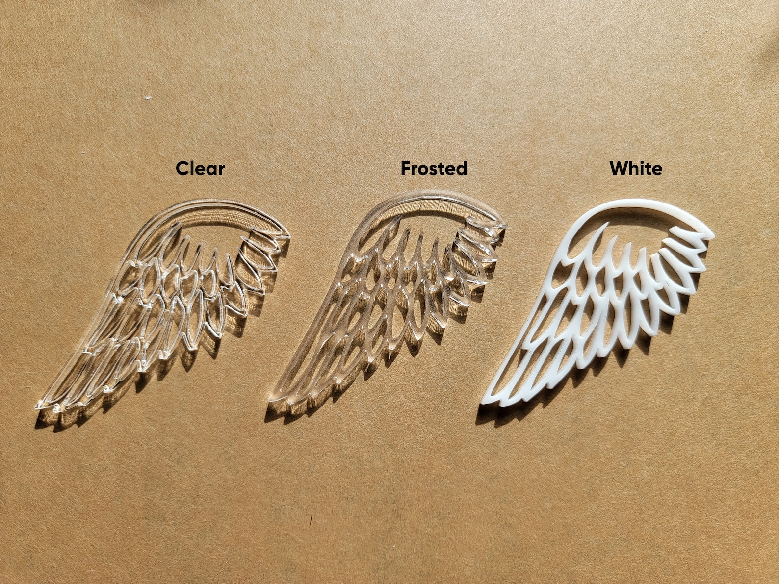 Wholesale Acrylic Wings, Acrylic Angel Wing Blank, Rose Gold Wings ...