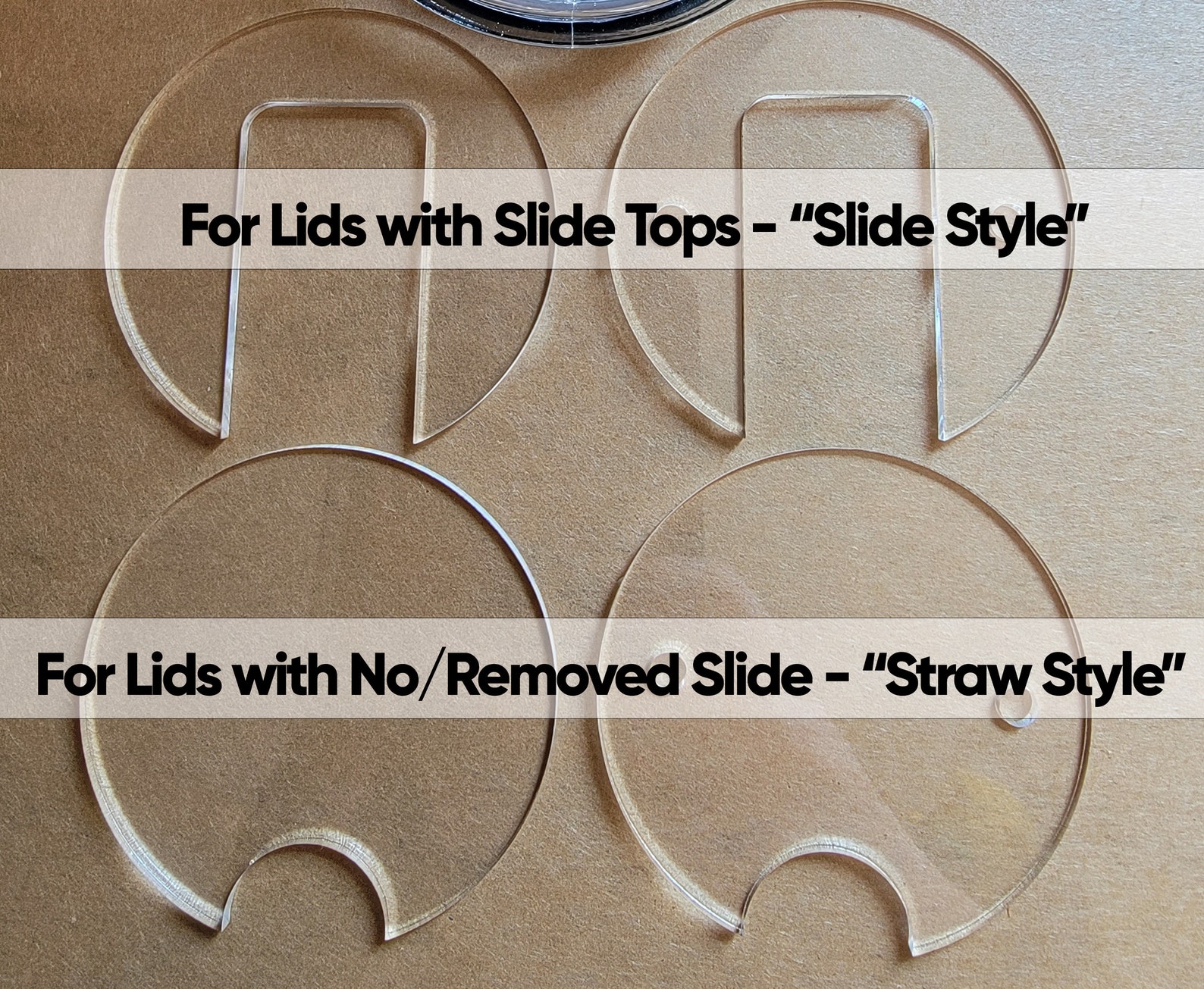 Wholesale Acrylic Tumbler Topper Removable Mason Jar Insert - Etsy