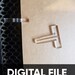 Digital Glowforge Honeycomb Pin, Low Profile, Downloadable SVG, Laser ...