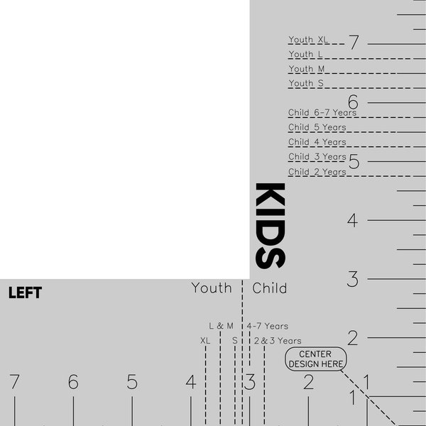 Left Chest Placement Rulers - Etsy