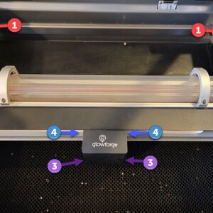 Glowforge Care Package, GF Starter Kit, Replacement V Wheels, Straight ...