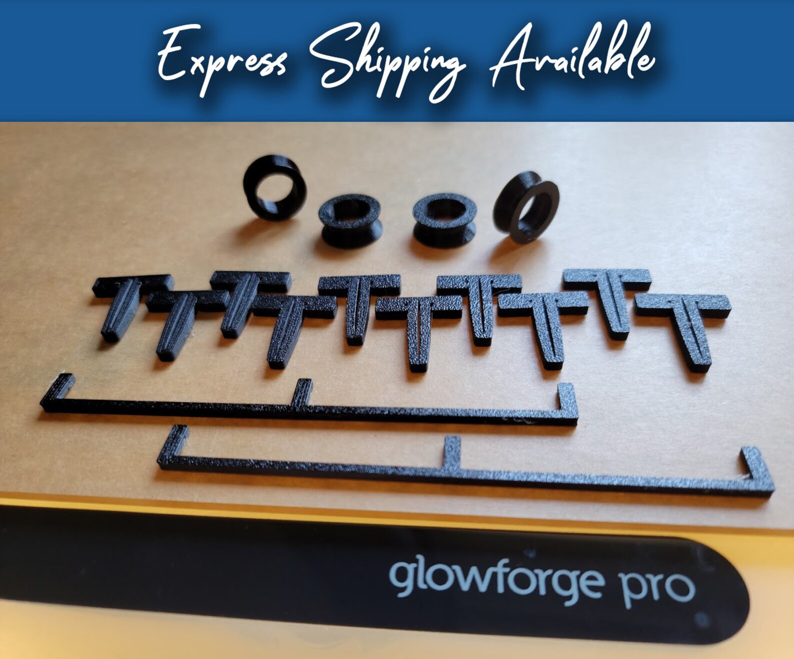 Glowforge Care Package, GF Starter Kit, Replacement V Wheels, Straight ...